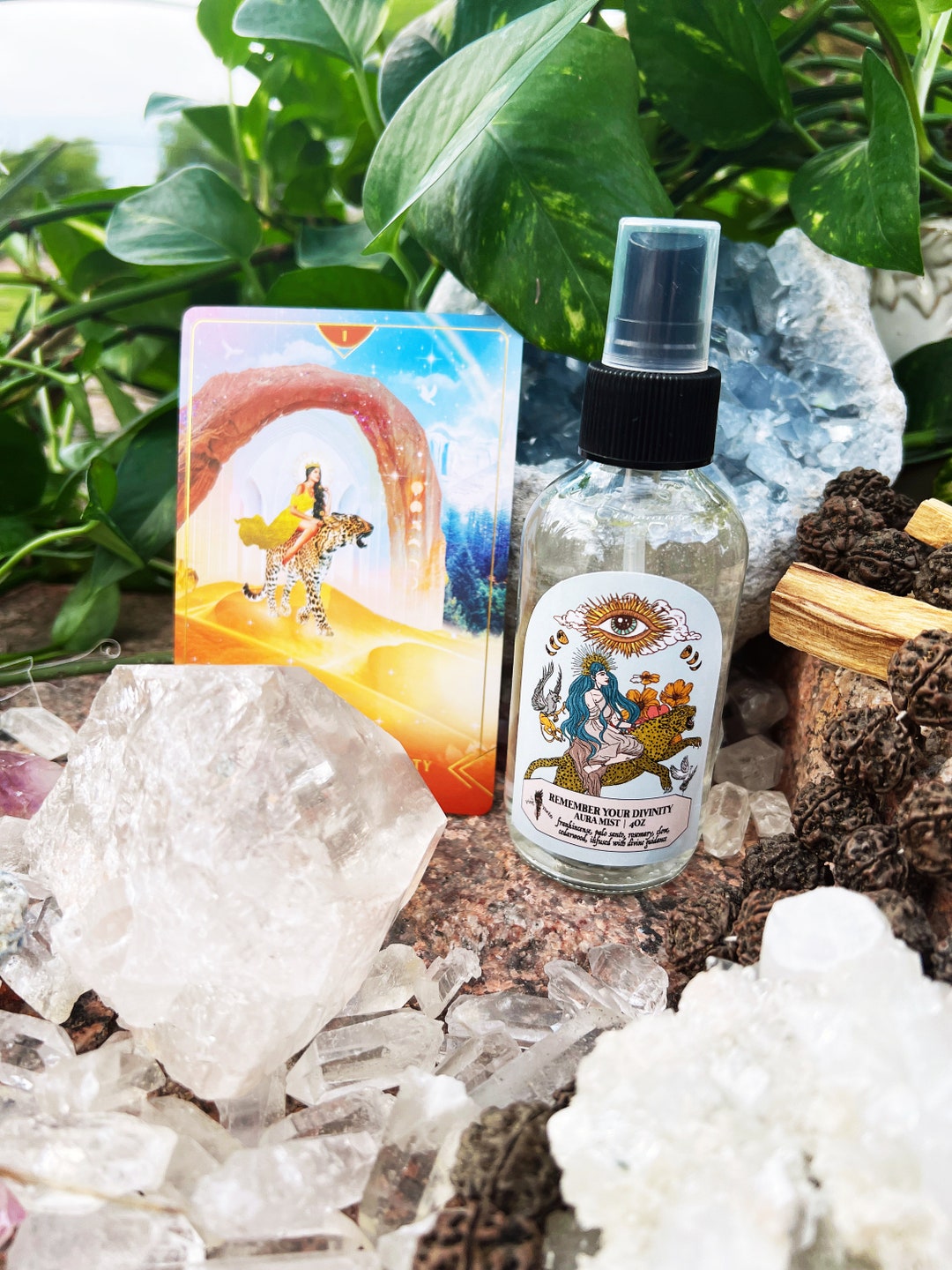 Remember Your Divinity Aura Mist, Smudge Mist, Smokeless Smudge Spray ...