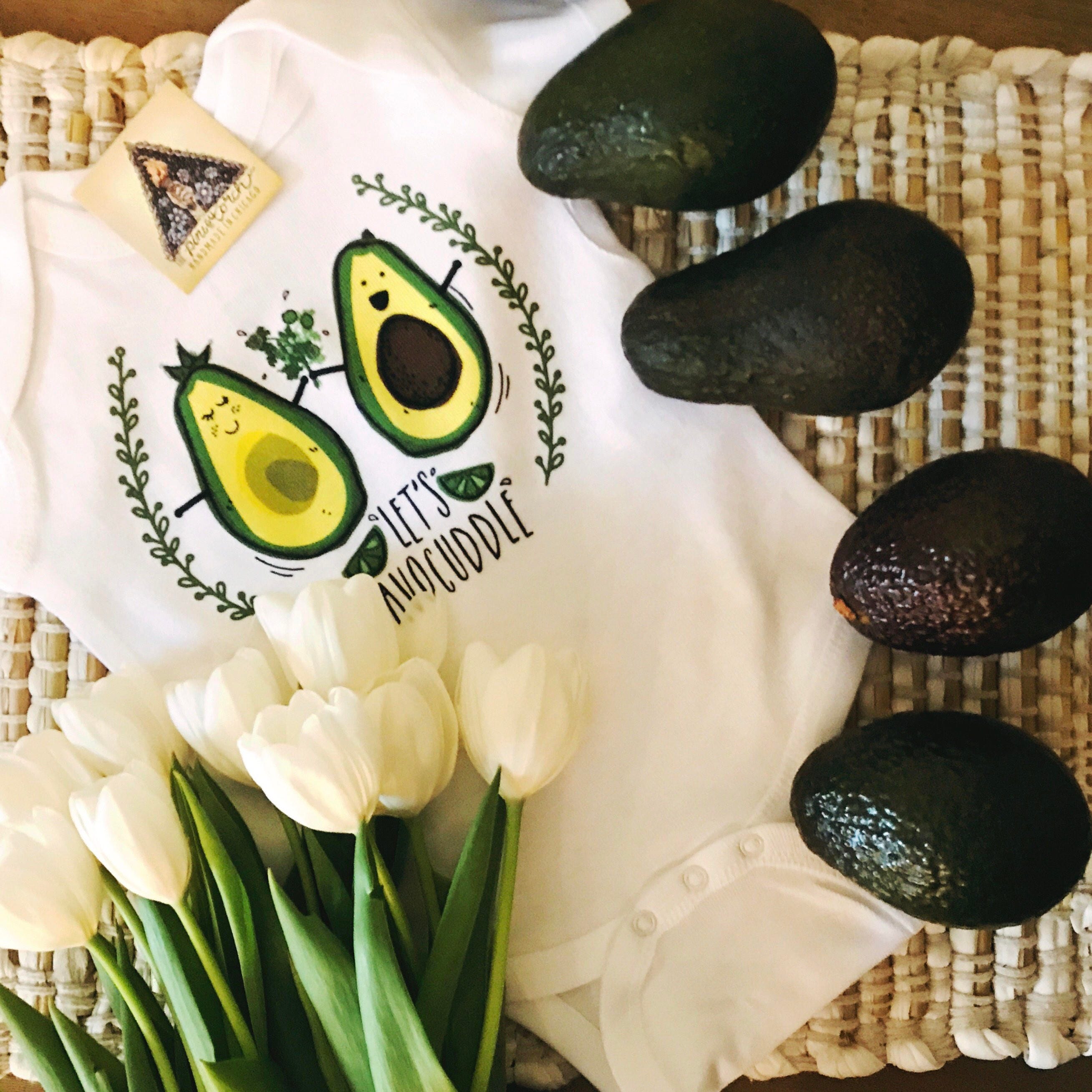 Avocado Bodysuit Avocado Baby Shirt Cute Avocado One Piece - Etsy