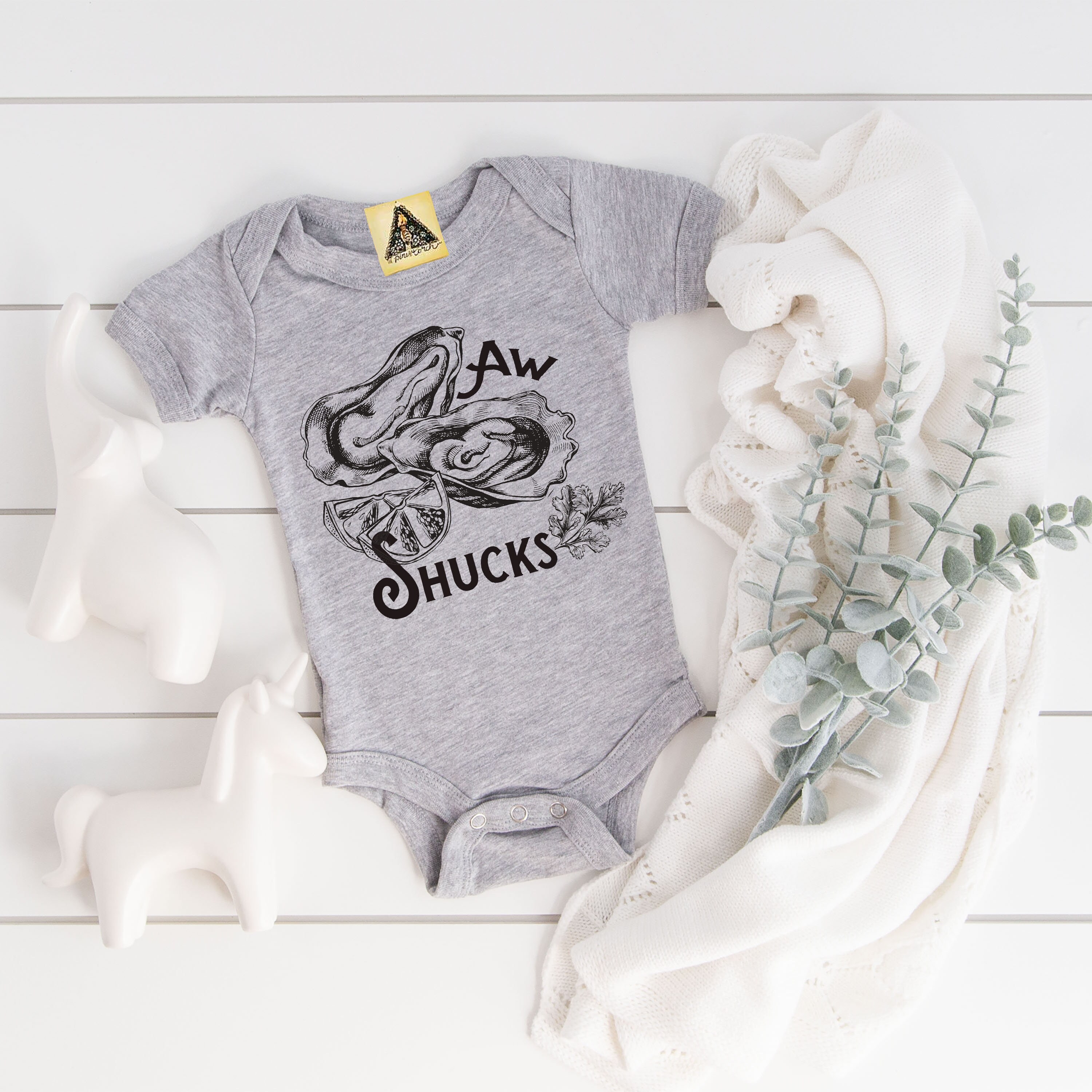 Aw Shucks Oyster Baby, Oyster baby gift, Fish theme baby, oyster theme ...