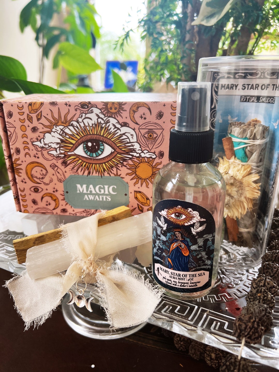 Custom Ritual Ritual Kit, Mary Star of the Sea Smudge, Palo Santo ...