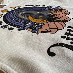 Little Moon Child, Moon Child Bodysuit, Witchy Moon With Crystals ...