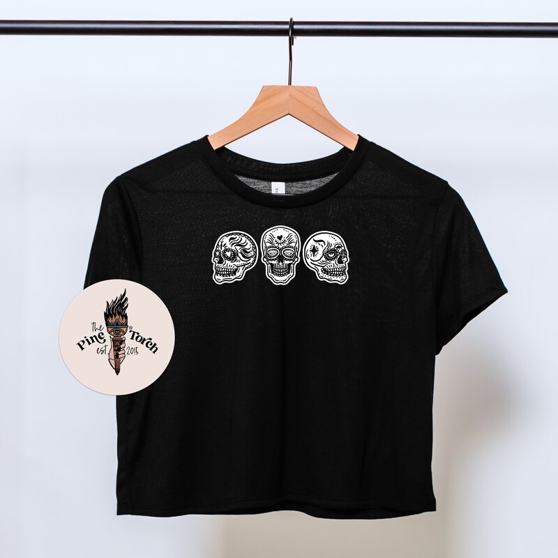 Skull Crop Tops - Etsy