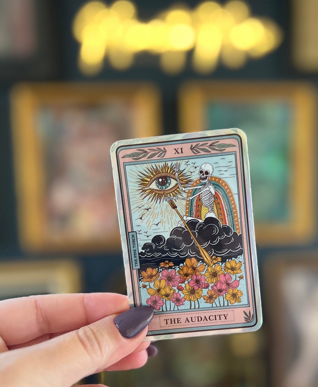 The Audacity Tarot Card Holographic Sticker, Audacity Tarot Card ...