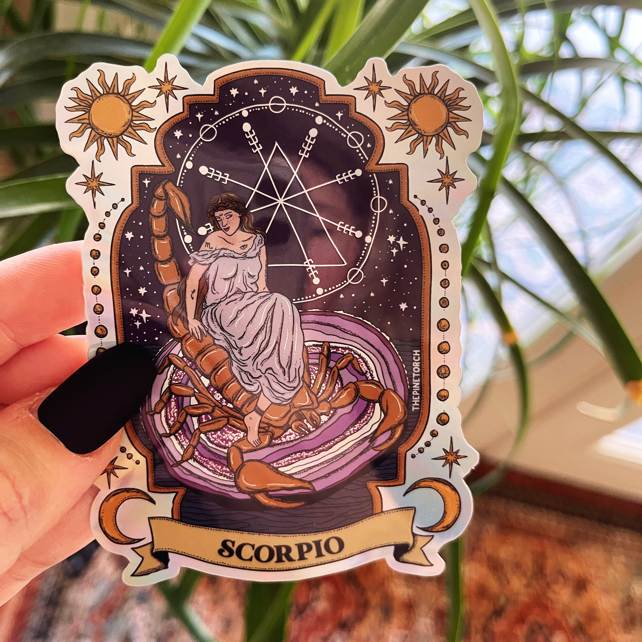 Scorpio Zodiac Holographic Sticker Scorpio Zodiac Sticker - Etsy
