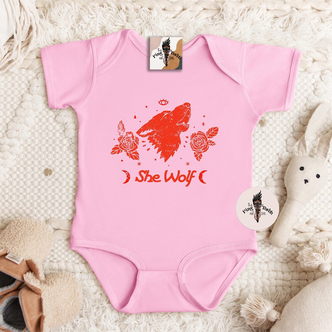 Girl Wolf, Baby Wolf, Girl Wolf, Wolf Baby, Wolf Bodysuit, Wolf Shirt ...