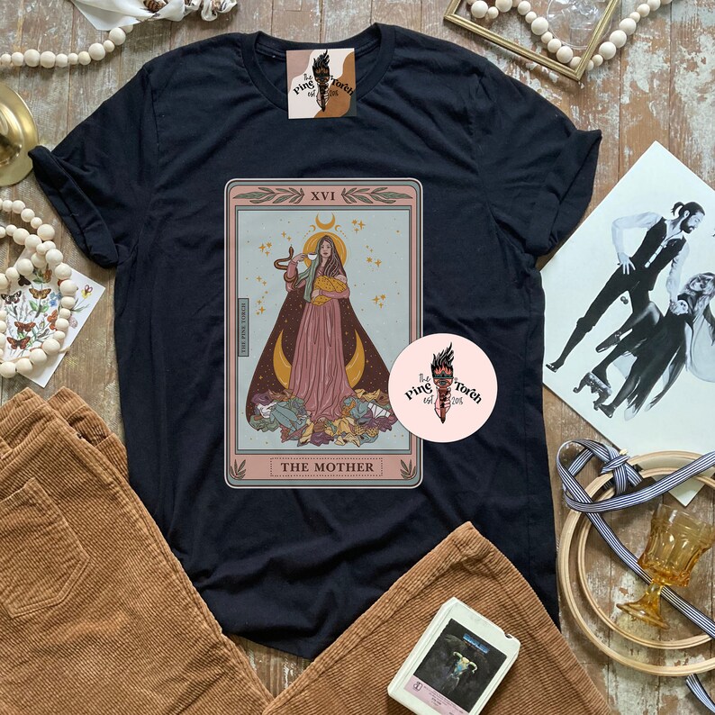 The Mother Tarot Card Shirt Mother Tarot Card Tee Mommy and - Etsy