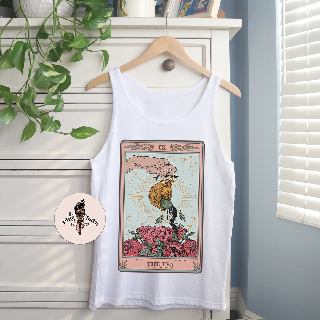 The Tea Tarot Unisex Tank, Tea Tarot Card Tank Top, the Tea Tarot Top ...