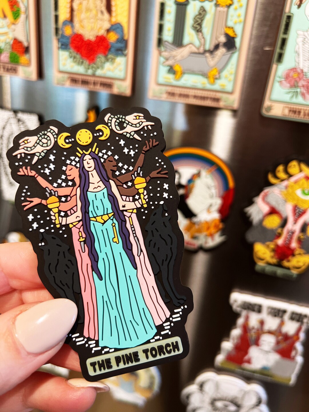 Hecate PVC Soft Rubber 3D Magnet, Moon Goddess Hecate Refrigerator ...