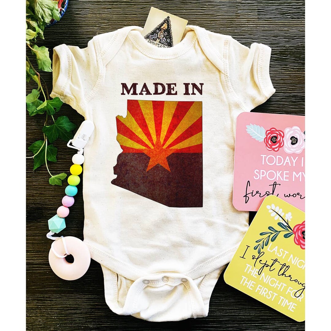 Made in Arizona, Arizona Baby Gift, Arizona Bodysuit, Arizona Baby ...