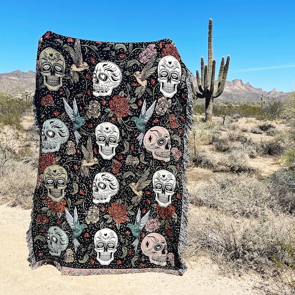 Skull Blanket - Etsy