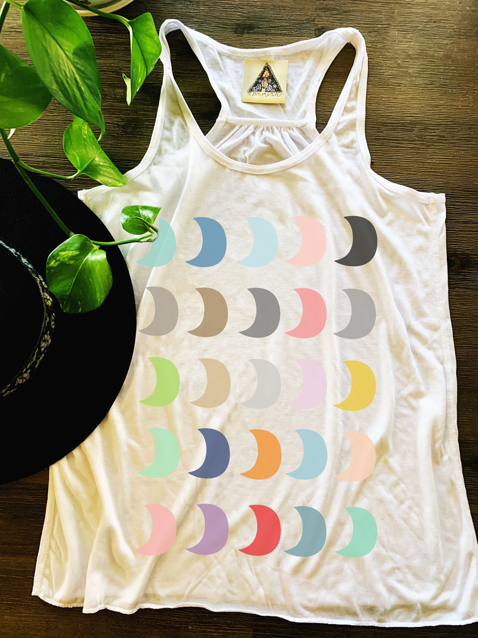 Moon Phase Tank Moon Phases Racerback Tank Crescent Moon - Etsy