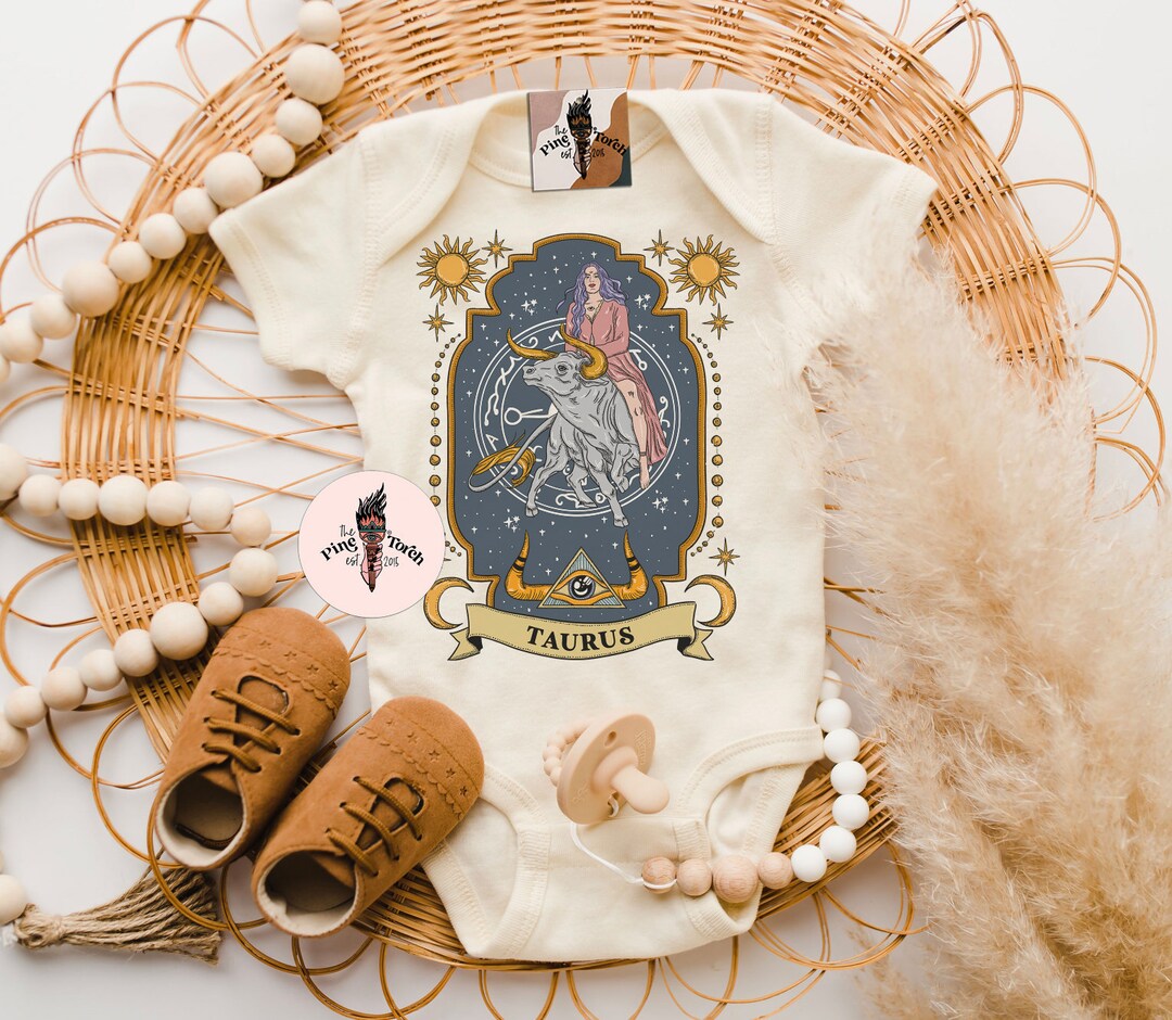 Taurus Zodiac Bodysuit, Taurus Bodysuit, Zodiac Astrology Baby, Zodiac ...