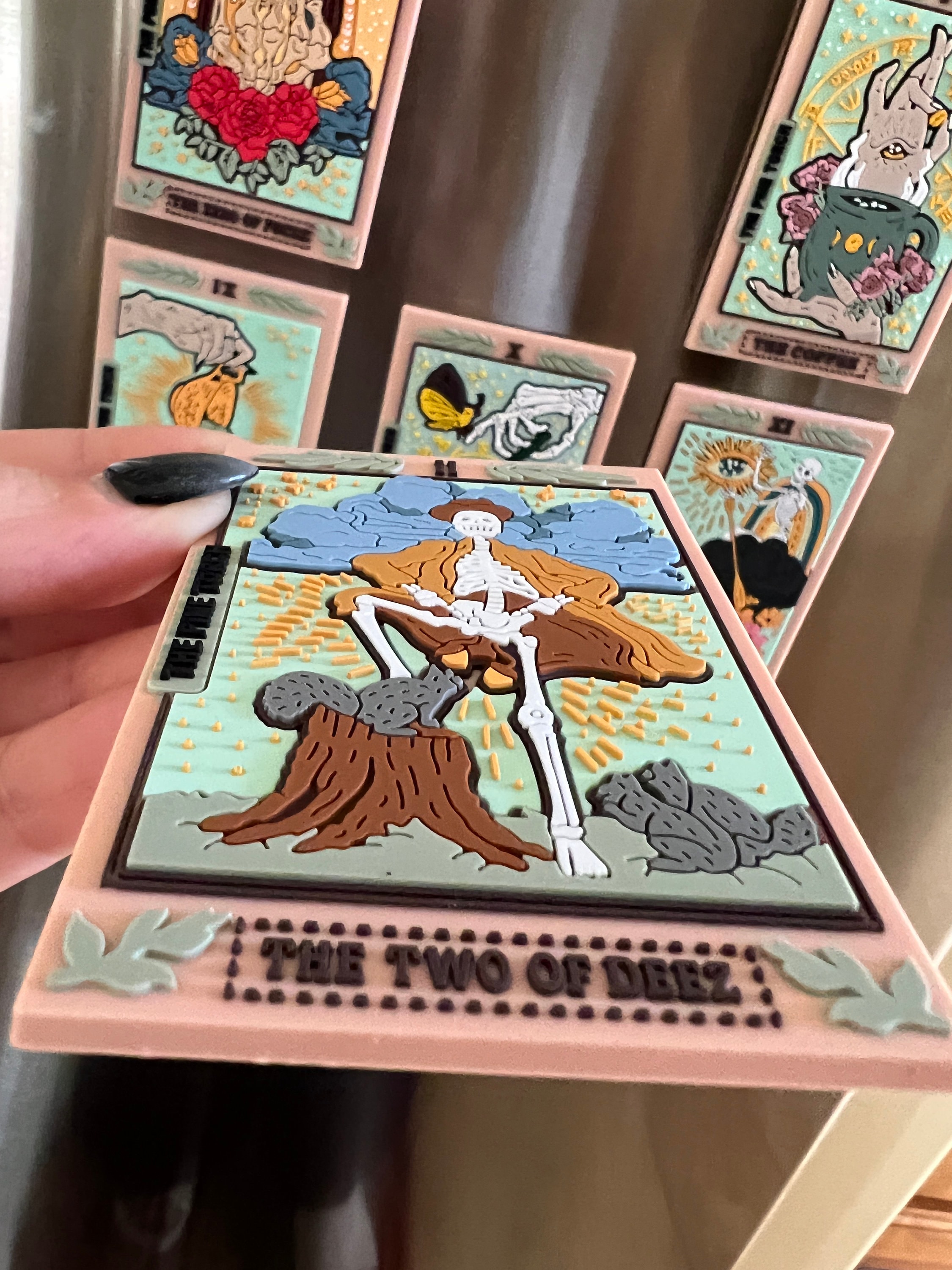The Two of Deez Tarot Card PVC Soft Rubber 3D Magnet Tarot - Etsy