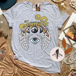 Lunatic Moon Phase Shirt, Moon Phase Shirt, Moon Child Shirt, Moon ...