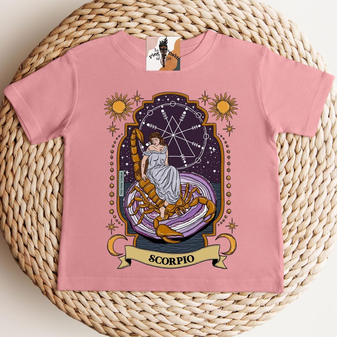 Scorpio Zodiac Kids Tee, Scorpio Tee, Zodiac Astrology Kids Gift ...