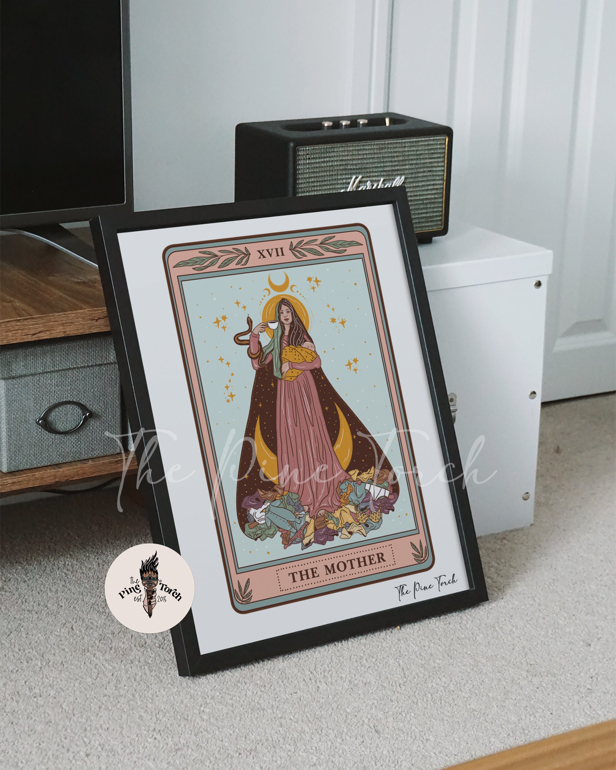 The Mother Tarot Framed Print the Mother Tarot Card Poster - Etsy