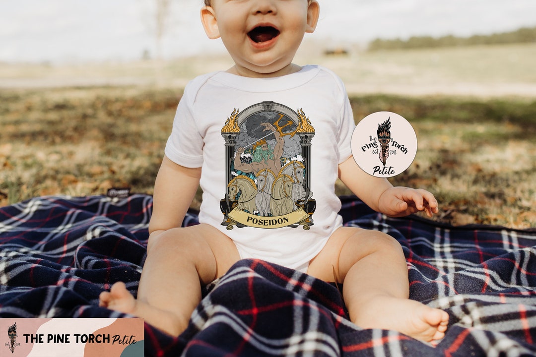 Poseidon Greek God Bodysuit, Poseidon Baby Bodysuit, Poseidon Greek God ...