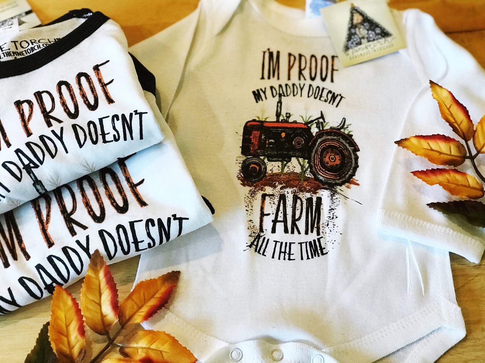 Tractor Baby Shirt Proof Daddy Doesn't Farm All the Time | Etsy
