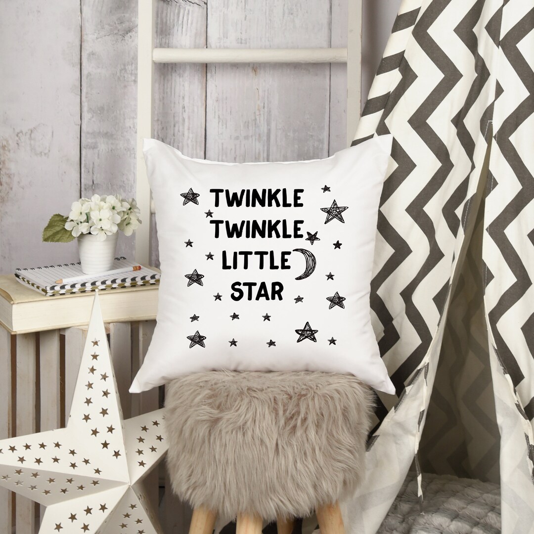 Twinkle Twinkle Little Star Pillow Case Cover Whimsical Stars - Etsy