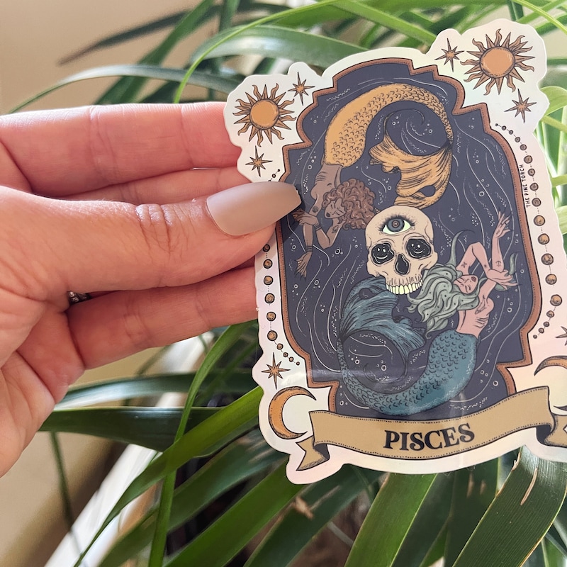 Pisces Stickers Tarot - Etsy