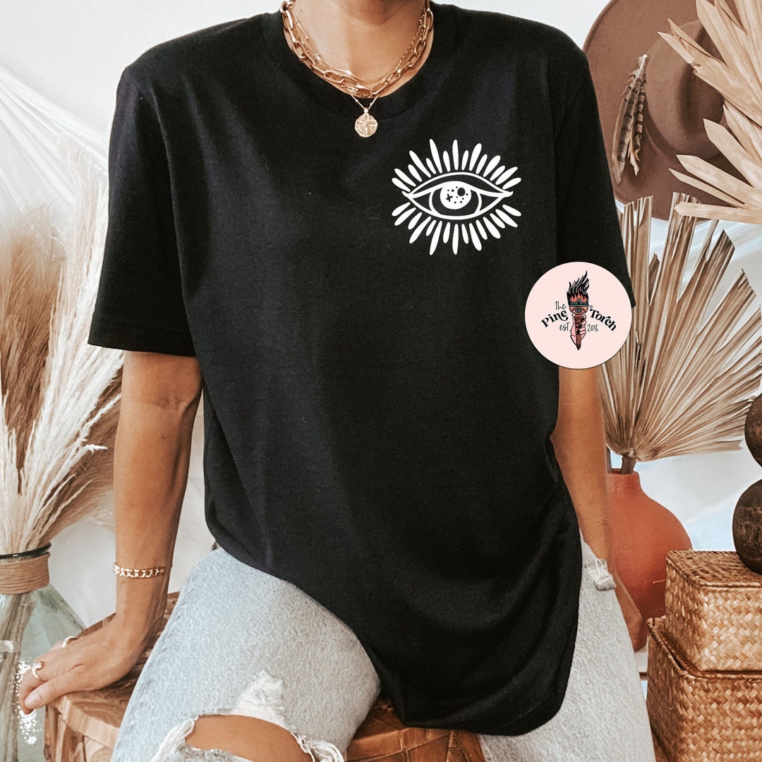 50% DEAL of the DAY! Evil Eye Tee, Witchy Evil Pocket Tee, Evil Eye ...