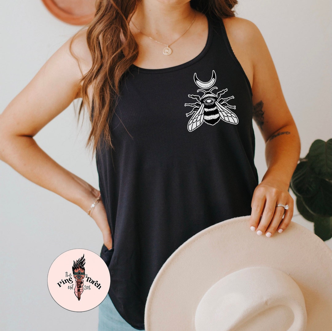 Mystical Moon Bee Tank Moon Bee Tank Witchy Moon Bee Tank - Etsy