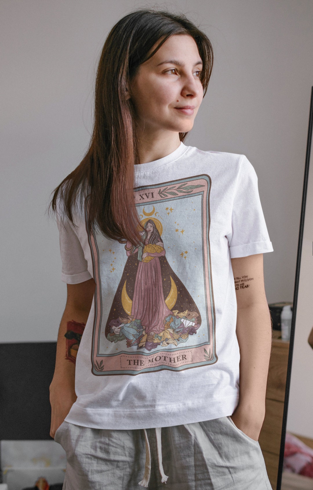 The Mother Tarot Card Shirt, Mother Tarot Card Tee, Mommy and Me Set ...