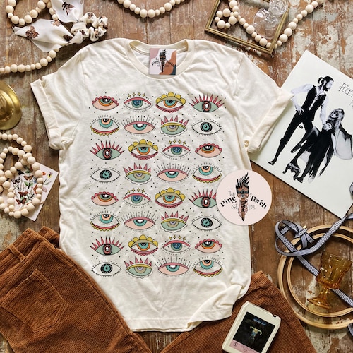 Hamsa Third Eye Shirt Evil Eye Shirt Hamsa Hand Shirt - Etsy