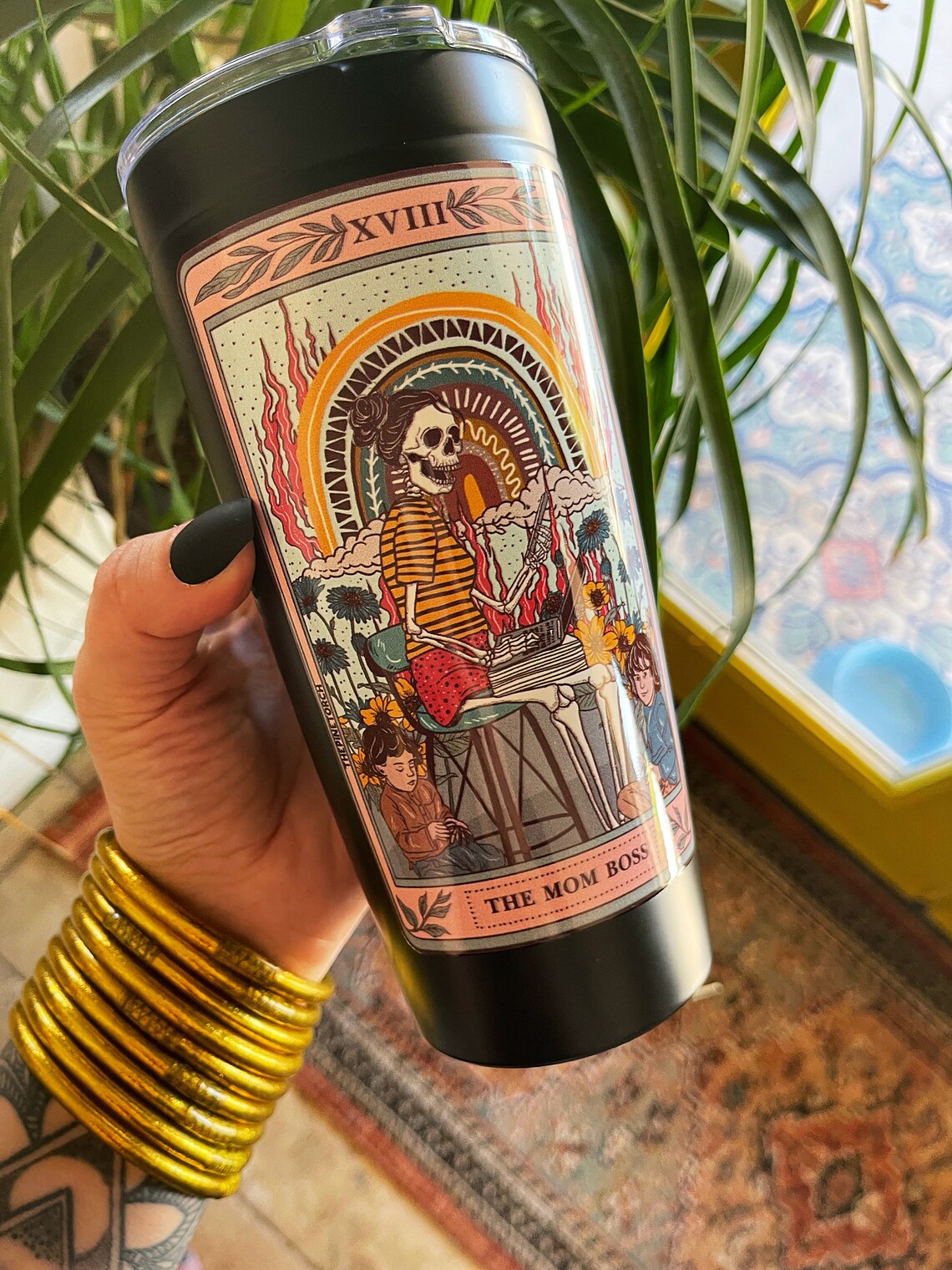 The Mom Boss Tarot Card Tumbler Occult Mom Boss Tarot Card - Etsy