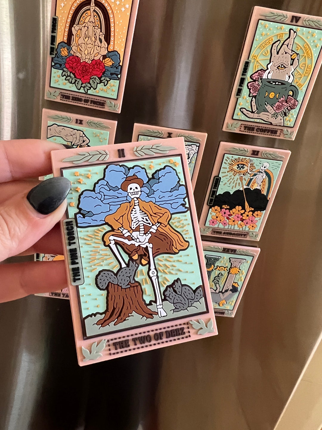 The Two of Deez Tarot Card PVC Soft Rubber 3D Magnet, Tarot Card ...