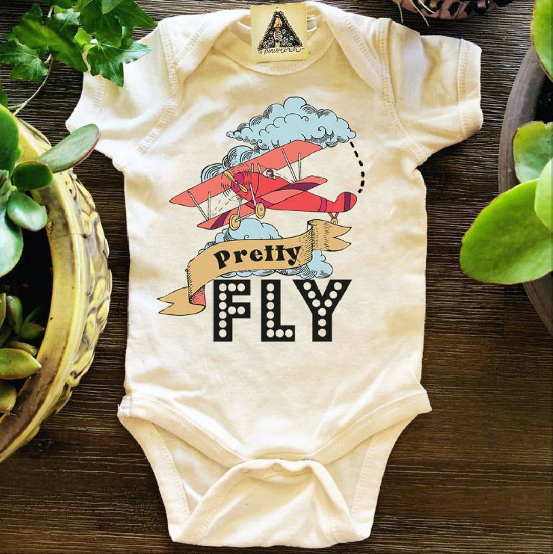Pretty Fly Airplane Bodysuit, Airplane Baby, Vintage Airplane Baby ...