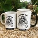 Audacity Tarot Card Mug, Occult Skeleton Tarot Card Coffee Mug, the ...