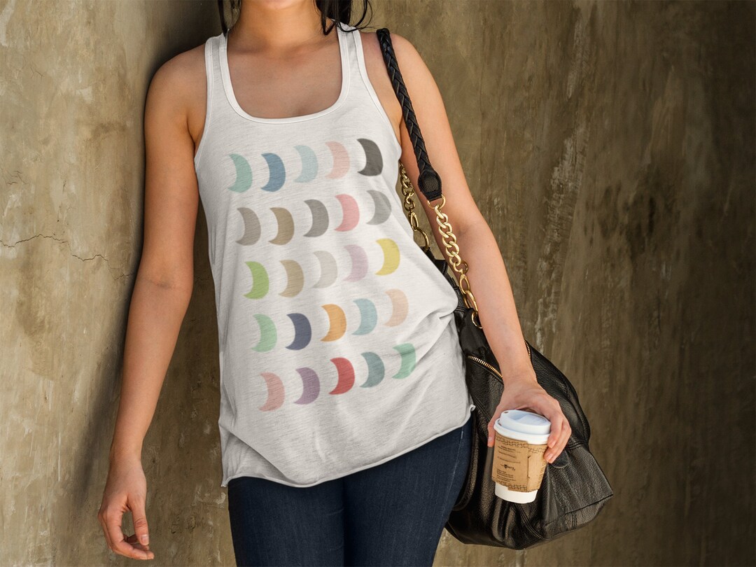 Moon Phase Tank, Moon Phases Racerback Tank, Crescent Moon Tank ...