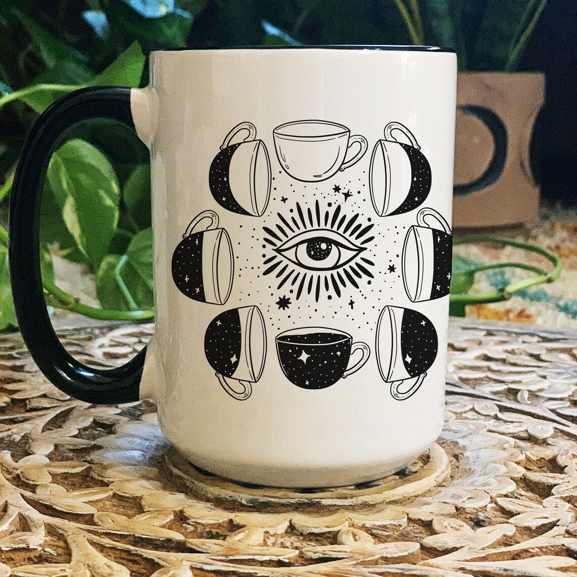 Moon Phases Mug, Moon Phase Coffee Mug, Coffee Moon Phases, Full Moon ...