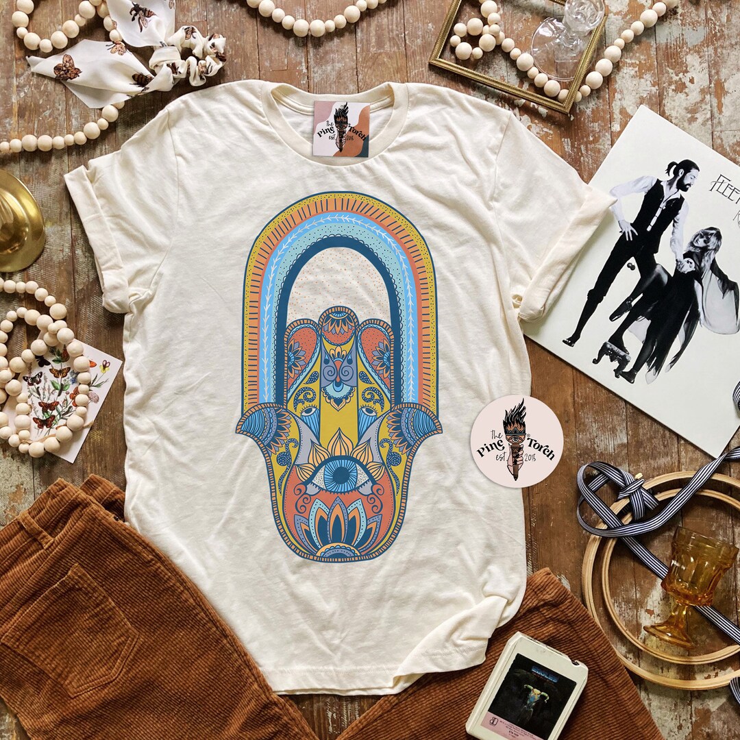 Hamsa Retro Evil Eye Shirt, Retro Hamsa Shirt, Hamsa Hand Shirt ...