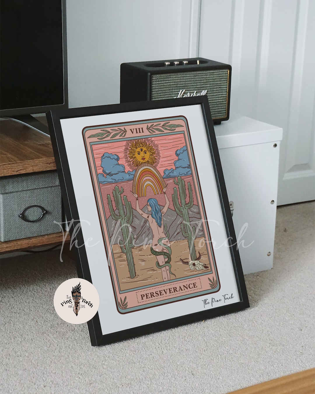 Perseverance Tarot Framed Print, Perseverance Tarot Card Poster ...