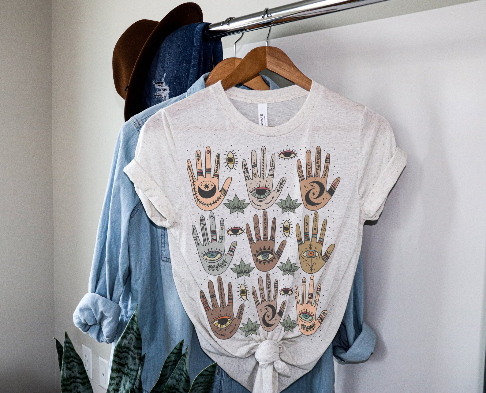 Hamsa Third Eye Shirt, Evil Eye Shirt, Hamsa Hand Shirt, Mystical ...