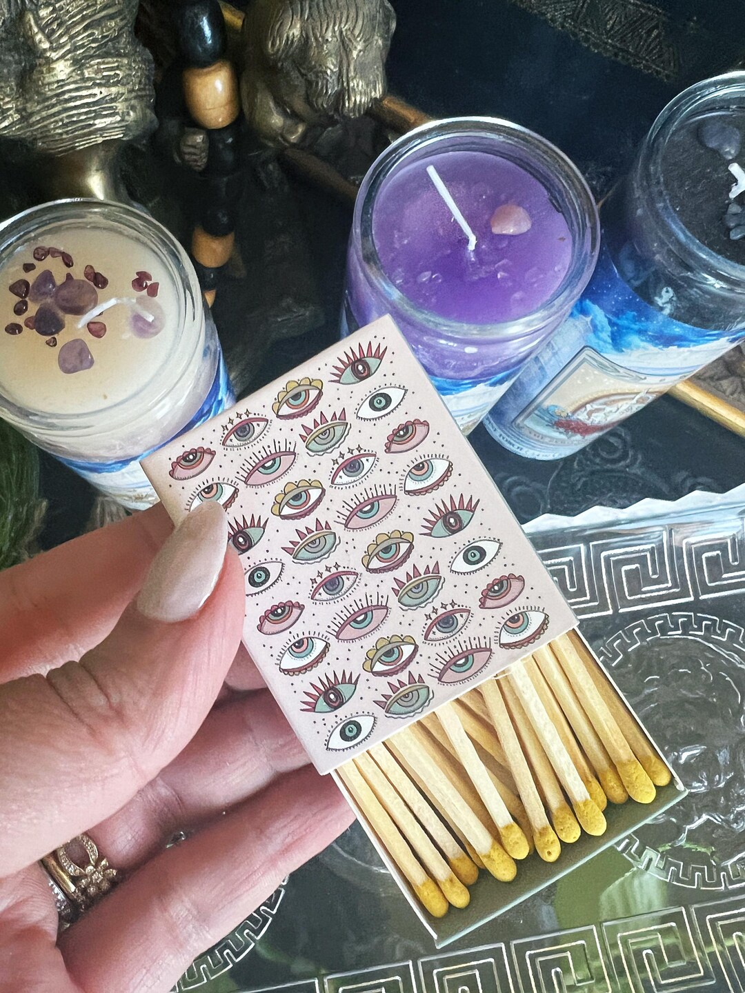 Evil Eyes Matchbook, Retro Eye Pattern Matches, Collectors Art Matches ...