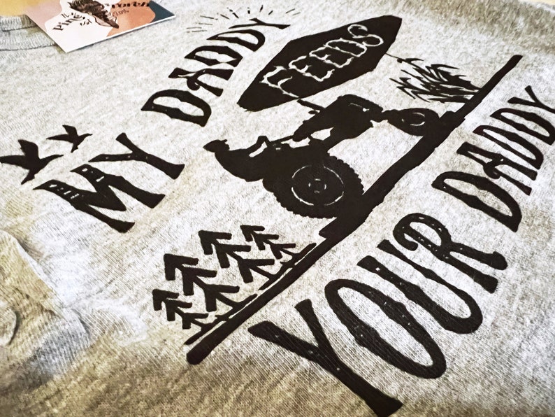 Farmer Bodysuit, My Daddy Feeds Your Daddy, Farm Help Bodysuit, Farmer ...