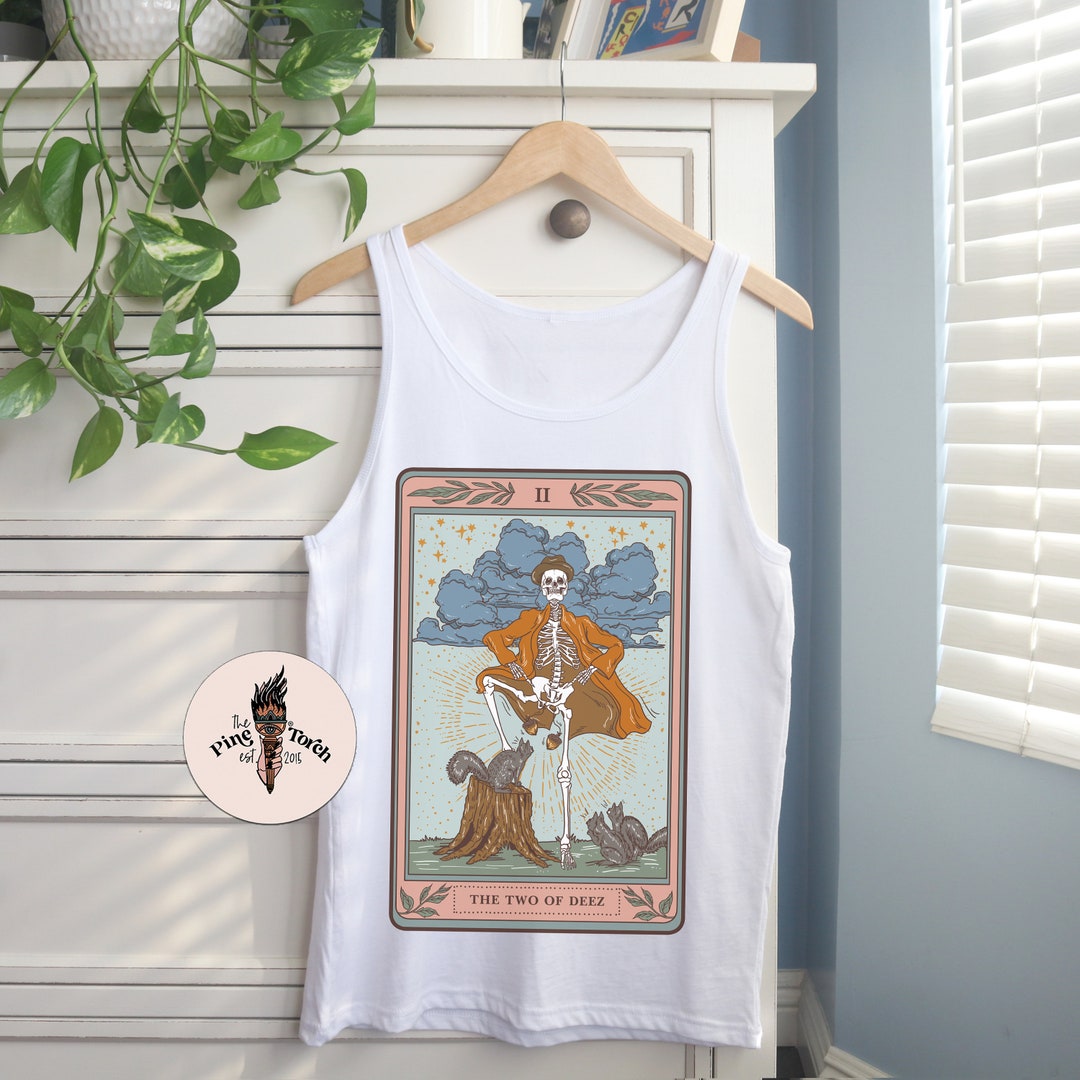 The Two of Deez Tarot Unisex Tank, Deez Nuts Card Tank Top, the 2 of ...