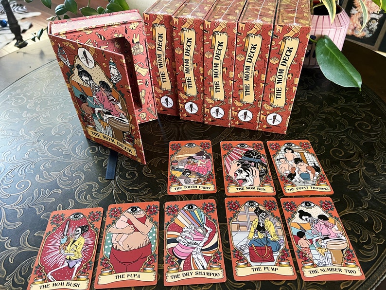 The Mom Deck Skeleton Mom Tarot Deck Tarot Card Mom Oracle - Etsy