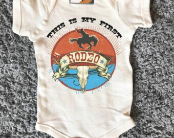 This is My First Rodeo Onesie®, Horse Rodeo Baby Bodysuit, Cute Rodeo ...
