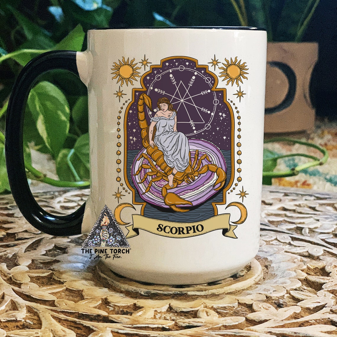 Scorpio Zodiac Mug, Zodiac Coffee Mug, Scorpio Mug, Witchy Scorpio Mug ...