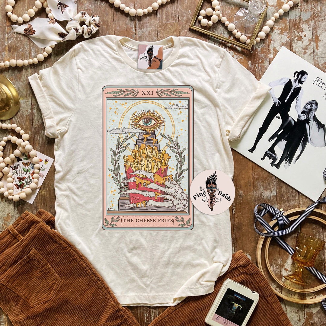 The Cheese Fries Tarot Card Shirt, Cheese Fries Tarot Card Tee, the ...