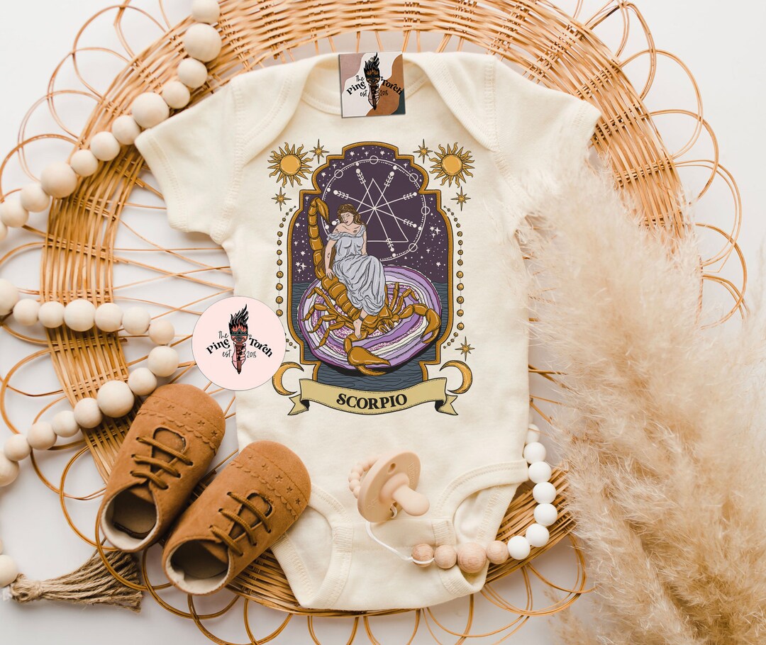 Scorpio Zodiac Bodysuit, Scorpio Bodysuit, Zodiac Astrology Baby ...
