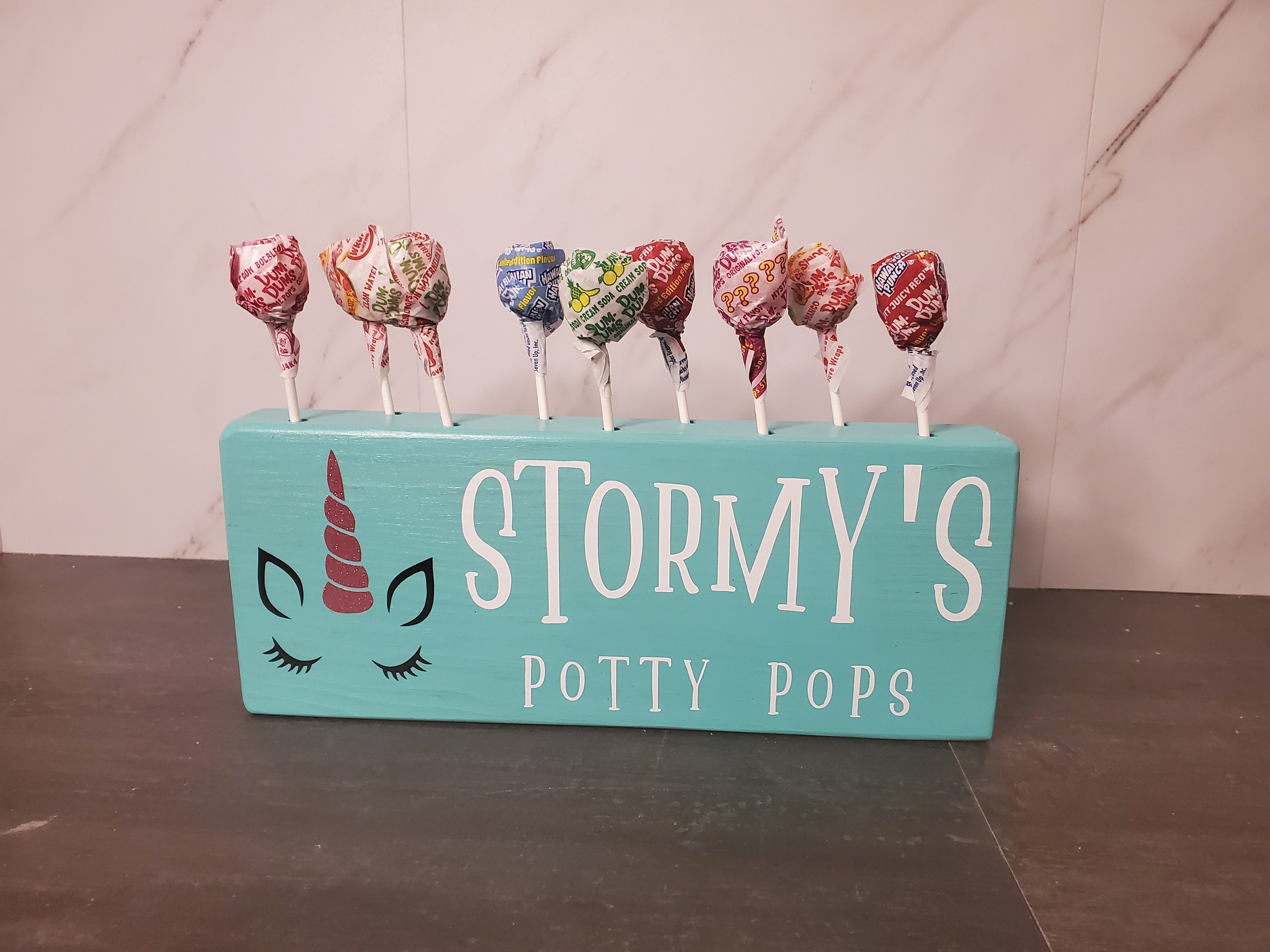 Personalized Potty Pops Holder Potty training reward treat | Etsy
