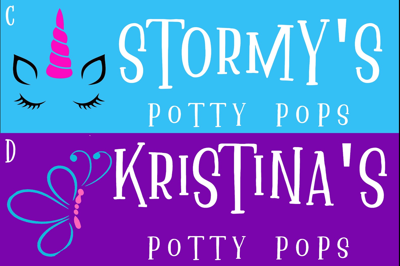 Personalized Potty Pops Holder Potty Training Reward Treat - Etsy