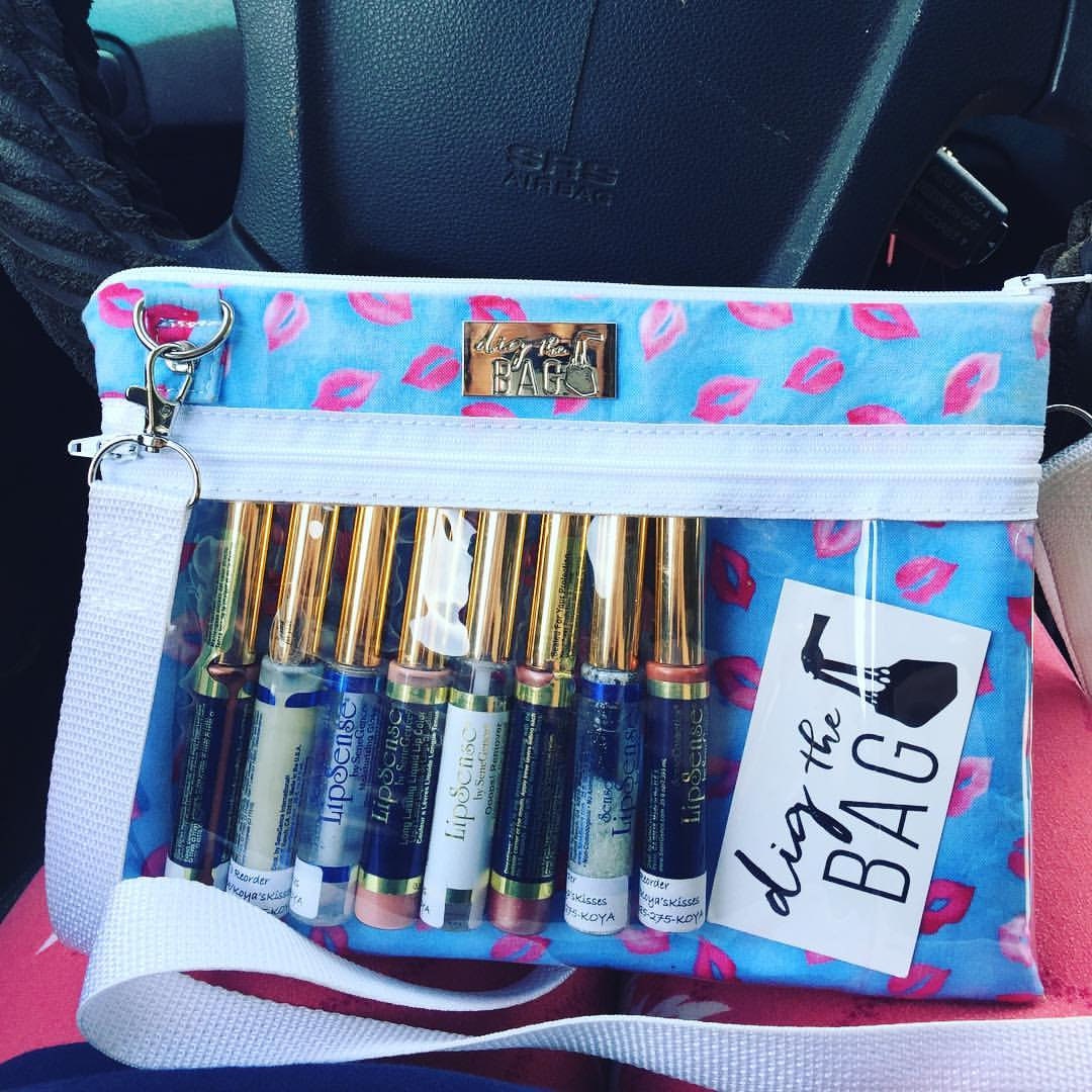 Crossbody Bag With Clear Vinyl Display Window Lipsense - Etsy