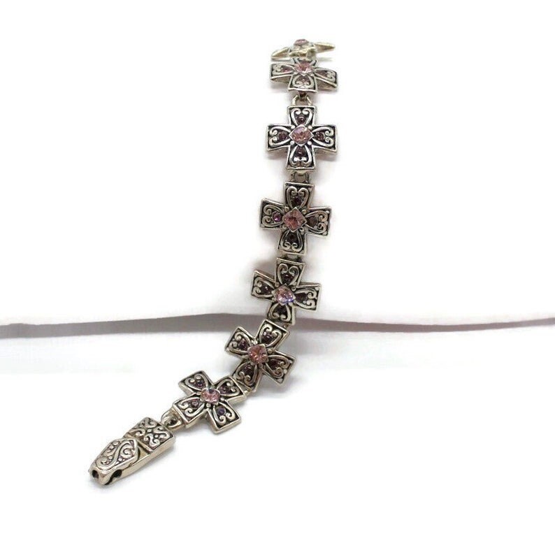 Premier Designs Marissa Cross Bracelet Silver Tone With Light - Etsy
