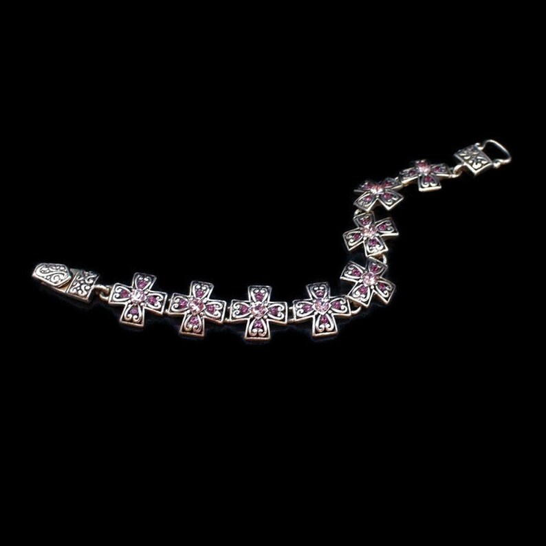 Premier Designs Marissa Cross Bracelet Silver Tone With Light - Etsy